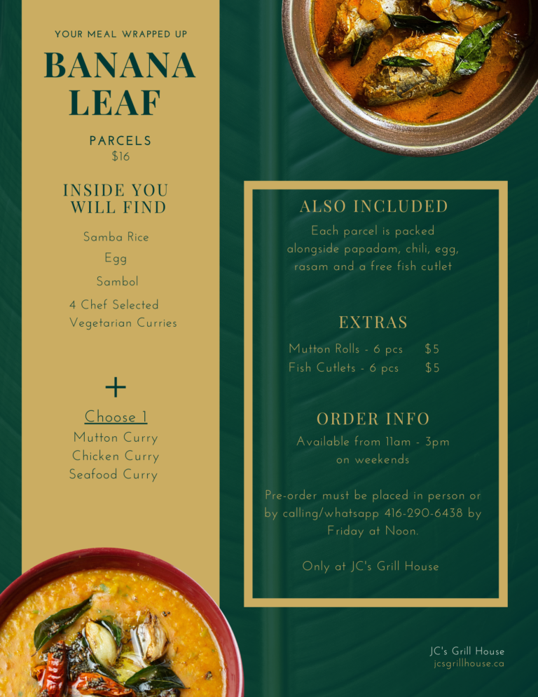 Menus - JCs Grillhouse