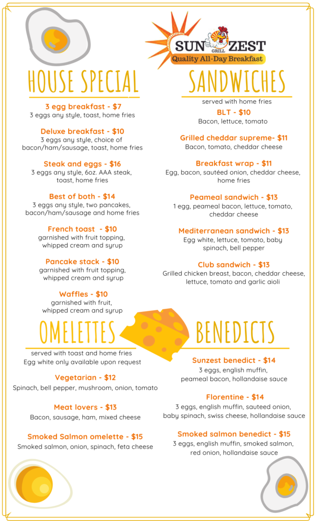 Menus – JCs Grillhouse